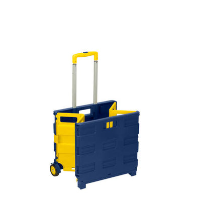 Blue/Yellow Folding Utility Cart with Handle