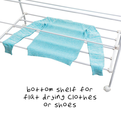 White Large A-Frame Clothes Drying Rack
