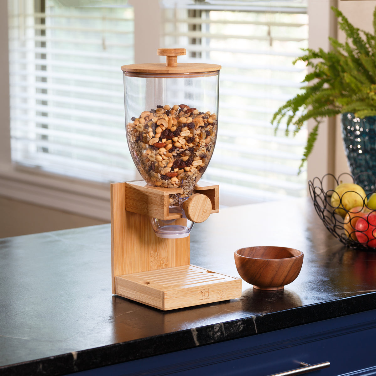 Natural Bamboo Single Cereal Dispenser