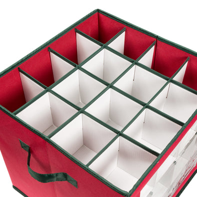 Red 48-Ornament Storage Box