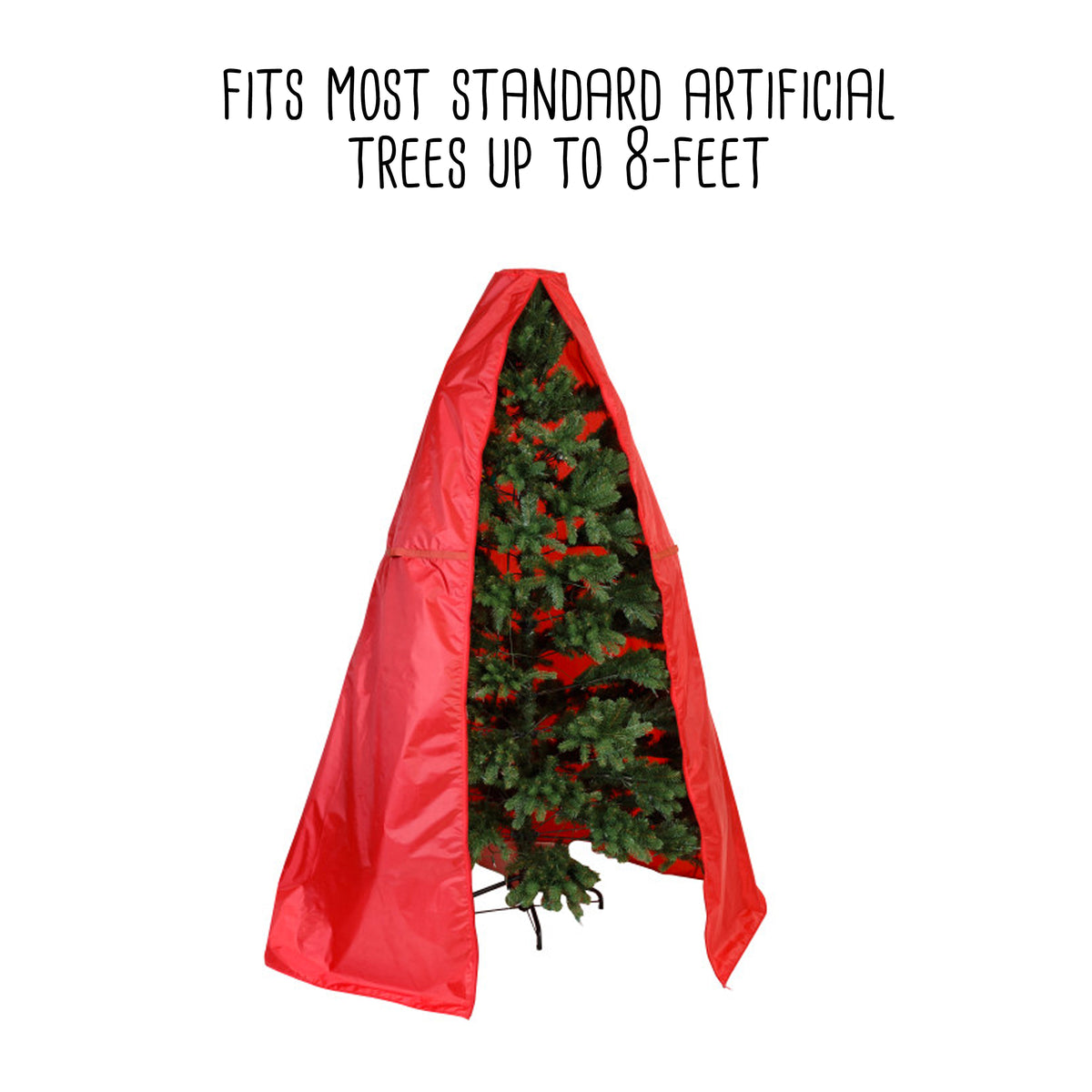 Red Upright Holiday Tree Storage Bag (Up to 8 Feet)