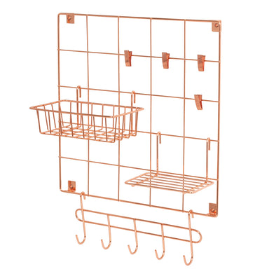 Copper 8-Piece Wire Wall Grid Set
